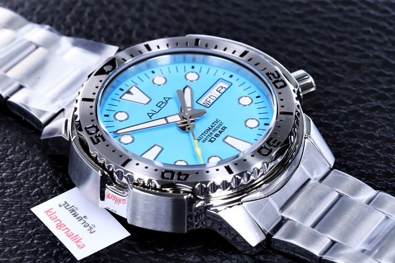 (แถมกล่องแบบพกพา) นาฬิกา ALBA Mini Tuna Thailand Creation รุ่น AL4605X ...